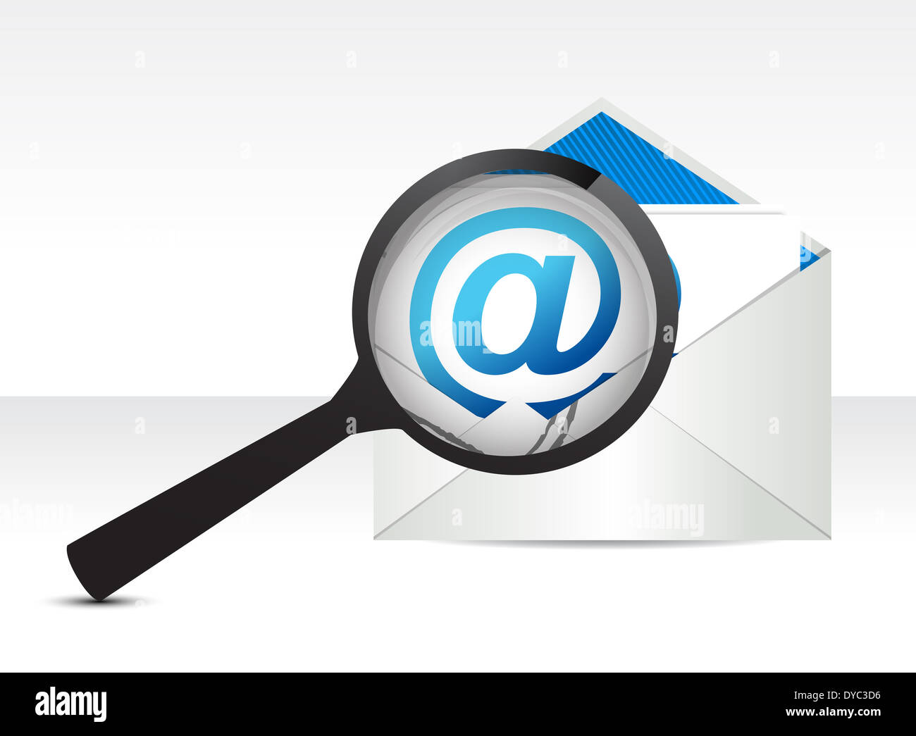 Searching Email illustration design over a white background Stock Photo ...