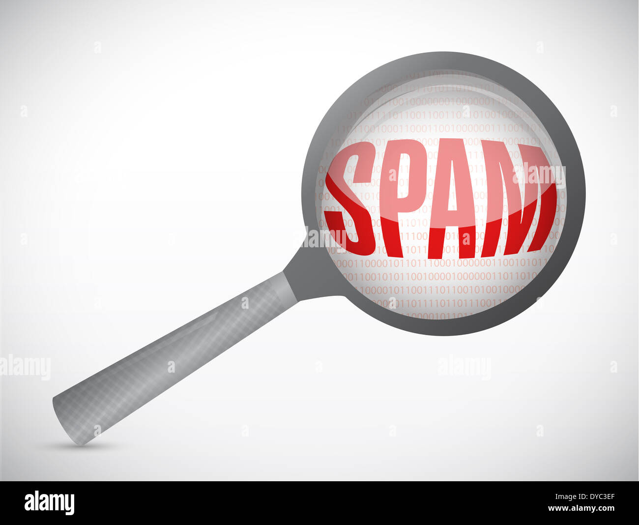 spam concept illustration design over a white background Stock Photo ...