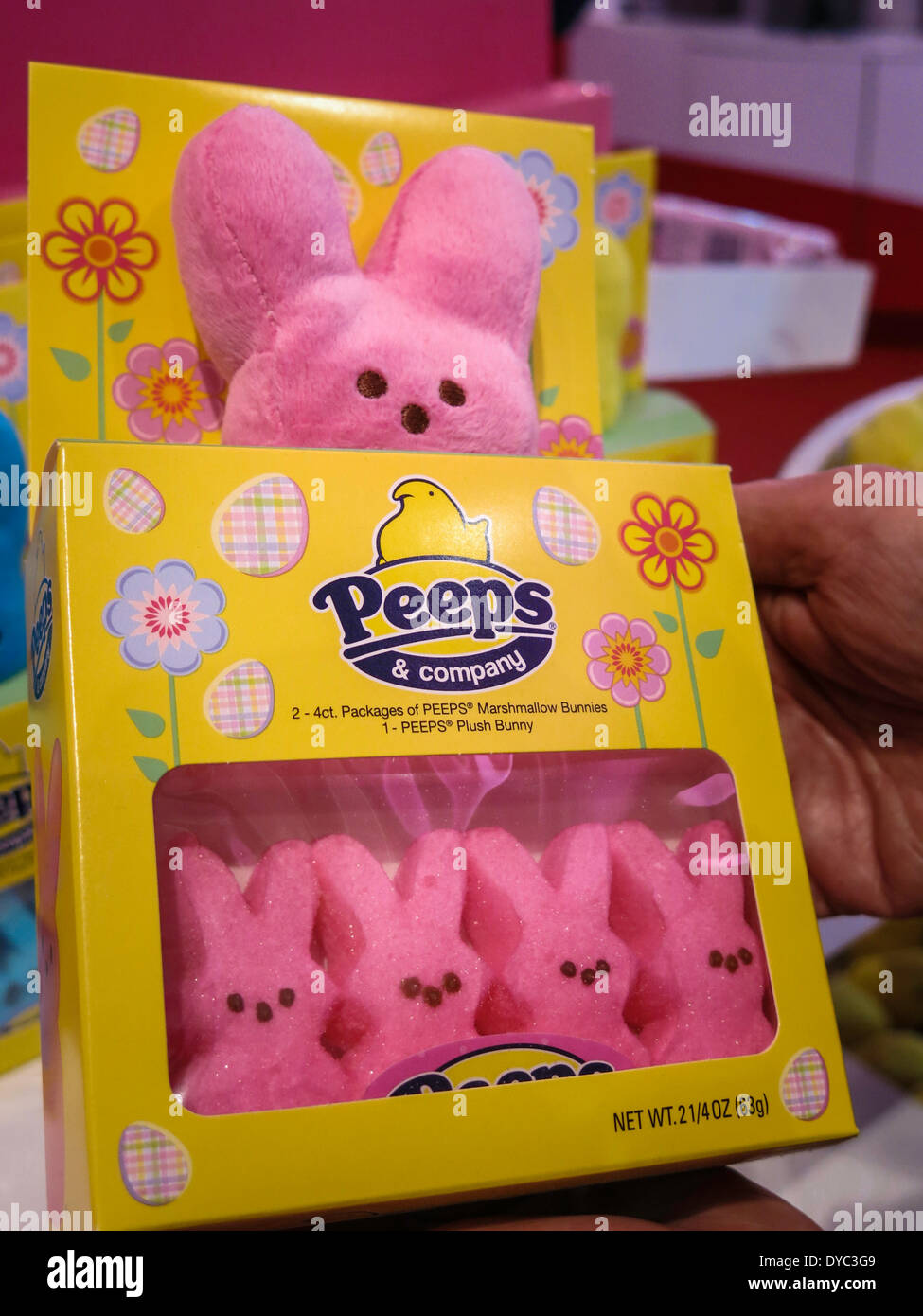 Peep Bunnies Display Stock Photo - Alamy