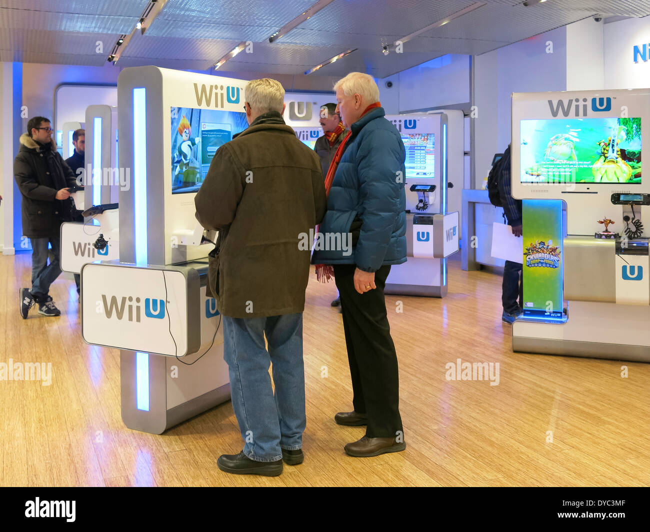 Nintendo World Store Interior, Rockefeller Center, NYC, USA Stock Photo ...