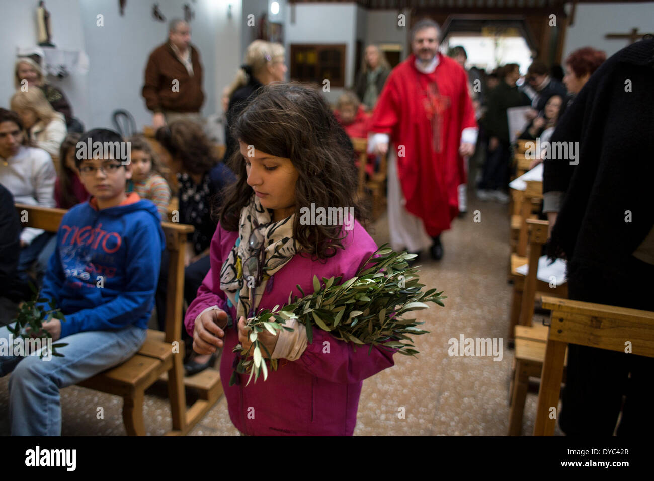 Girl in holy mass hi-res stock photography and images - Alamy