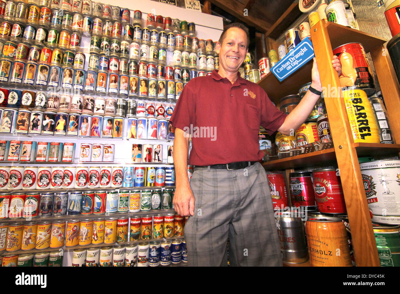 Nukaba, Australia. 27th Mar, 2014. Dave Hugo stands in a room of his ...