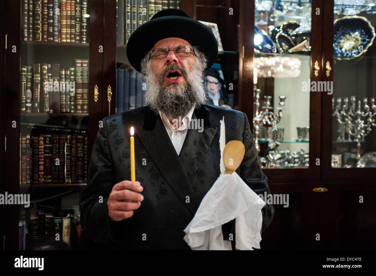 London, UK - 13 April 2014: Rabbi Osher Schapiro of the Jewish ...