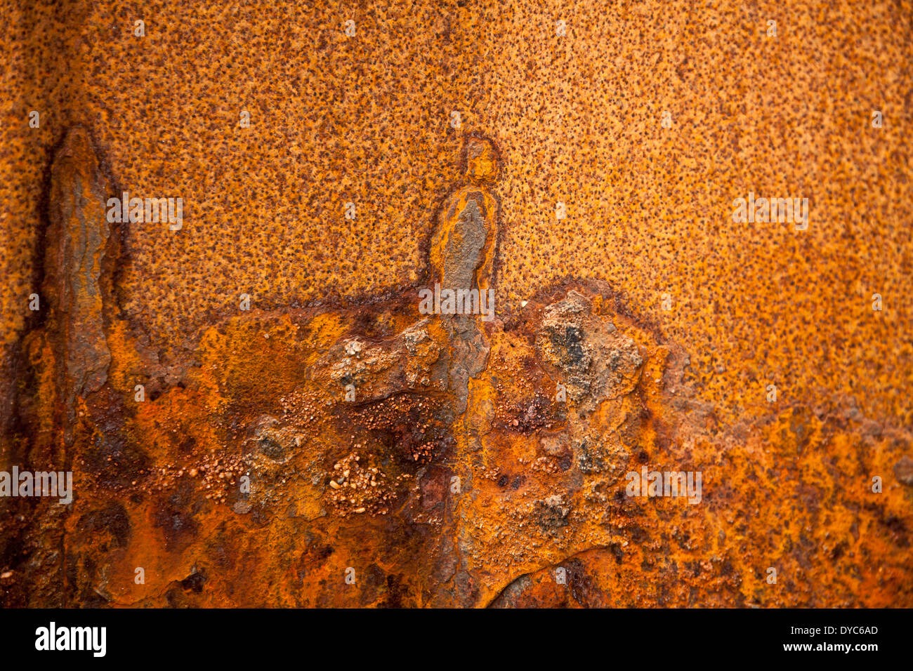 Rusty orange wall Stock Photo - Alamy
