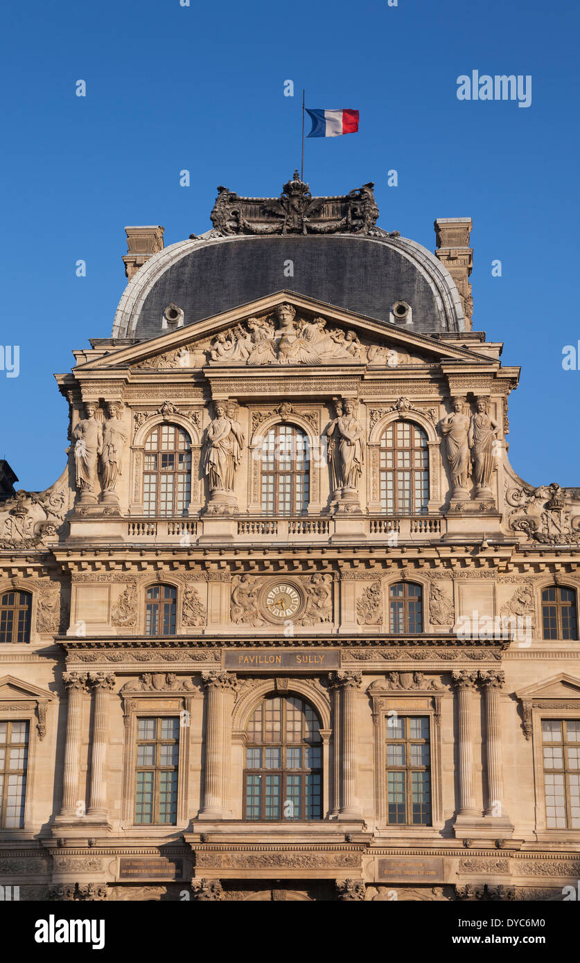 Louvre facade old hi-res stock photography and images - Alamy