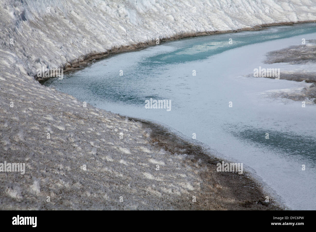 Melting ice flow Stock Photo - Alamy