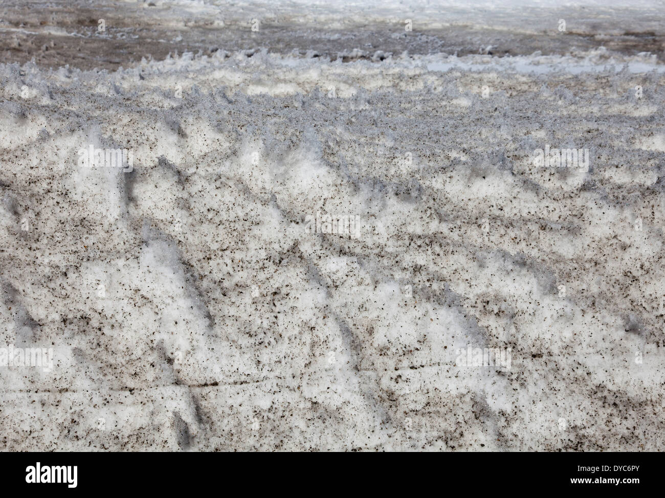 Muddy melting ice Stock Photo - Alamy