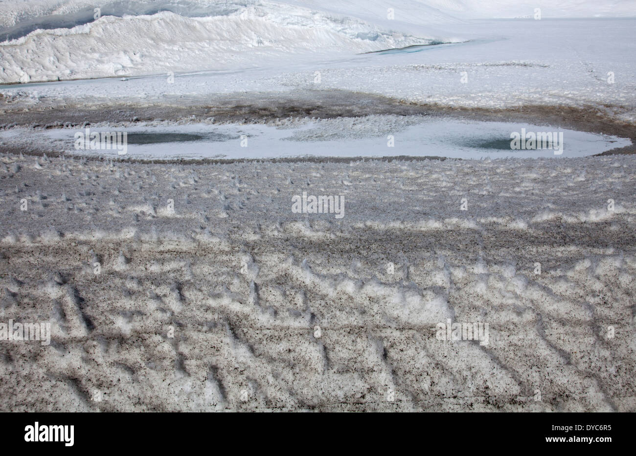 Melting Ice Pool Stock Photo - Alamy