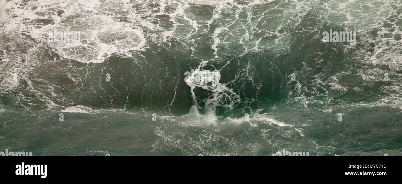 Churning sea panoramic Stock Photo - Alamy