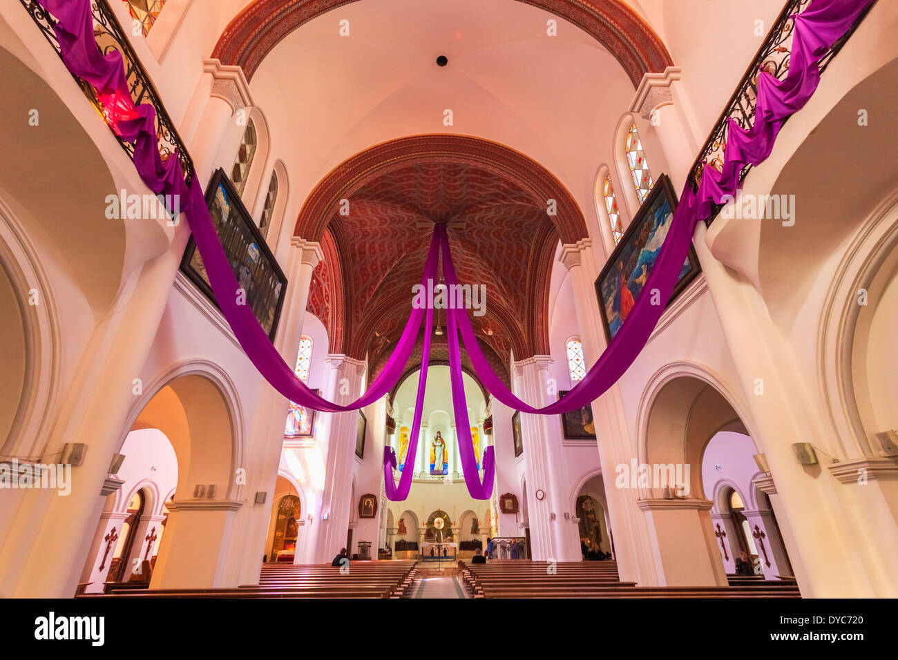 Chruches Interior Decorating For Christmas Chained Christmas Church