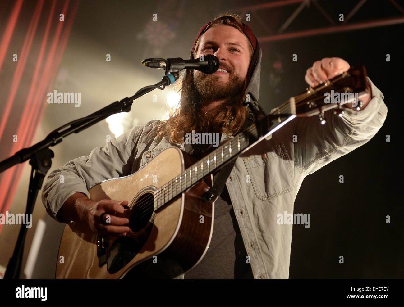 Berlin, Germany. 13th Apr, 2014. US singer Ian Hooper and Germany-based ...