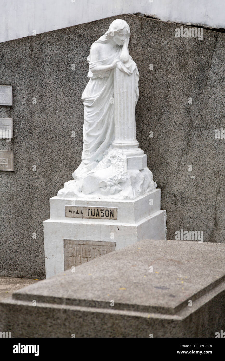 Typical Grave Sculpture on the North Cemetery in Manila, Philippines ...