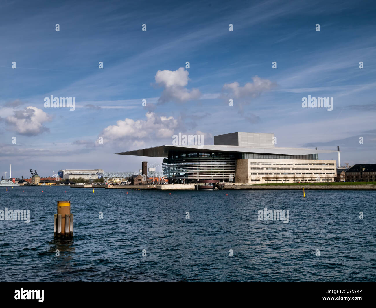 The Royal Danish Opera house in Copenhagen Harbor, Denmark Stock Photo ...