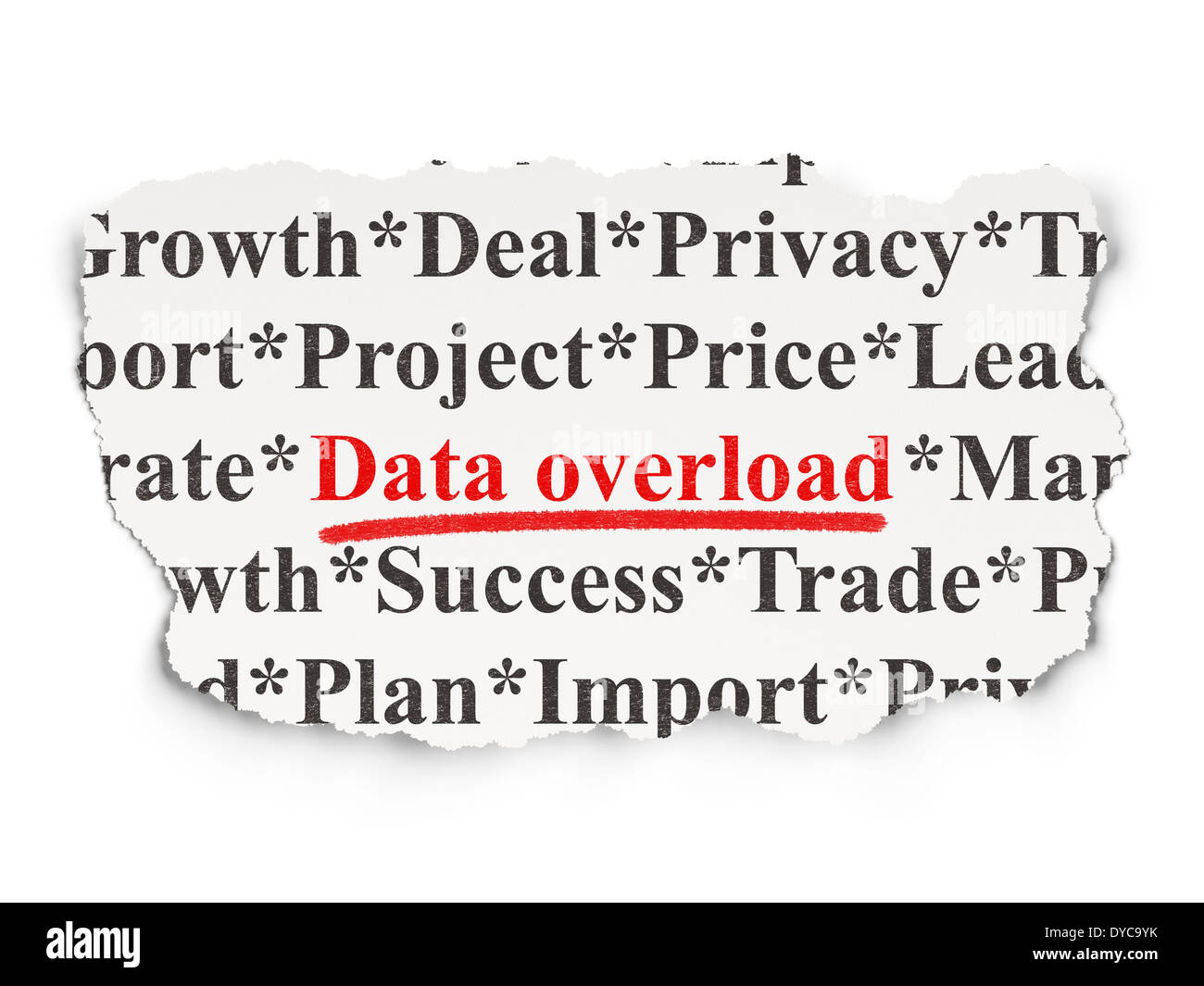 Data concept: Data Overload on Paper background Stock Photo - Alamy