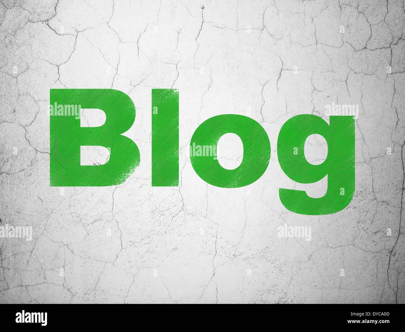 Web development concept: Blog on wall background Stock Photo - Alamy