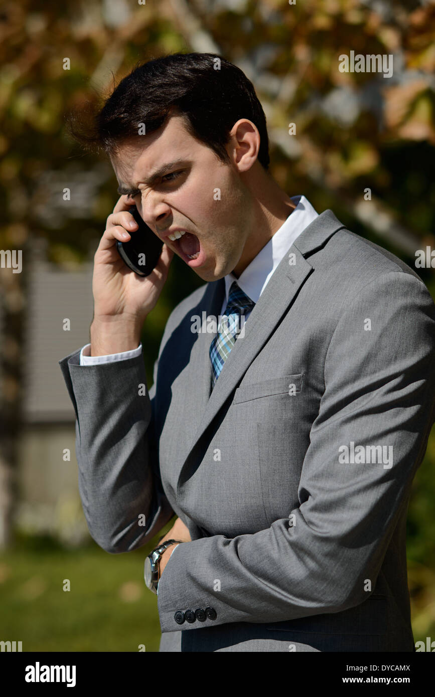 Angry man in suit hi-res stock photography and images - Alamy