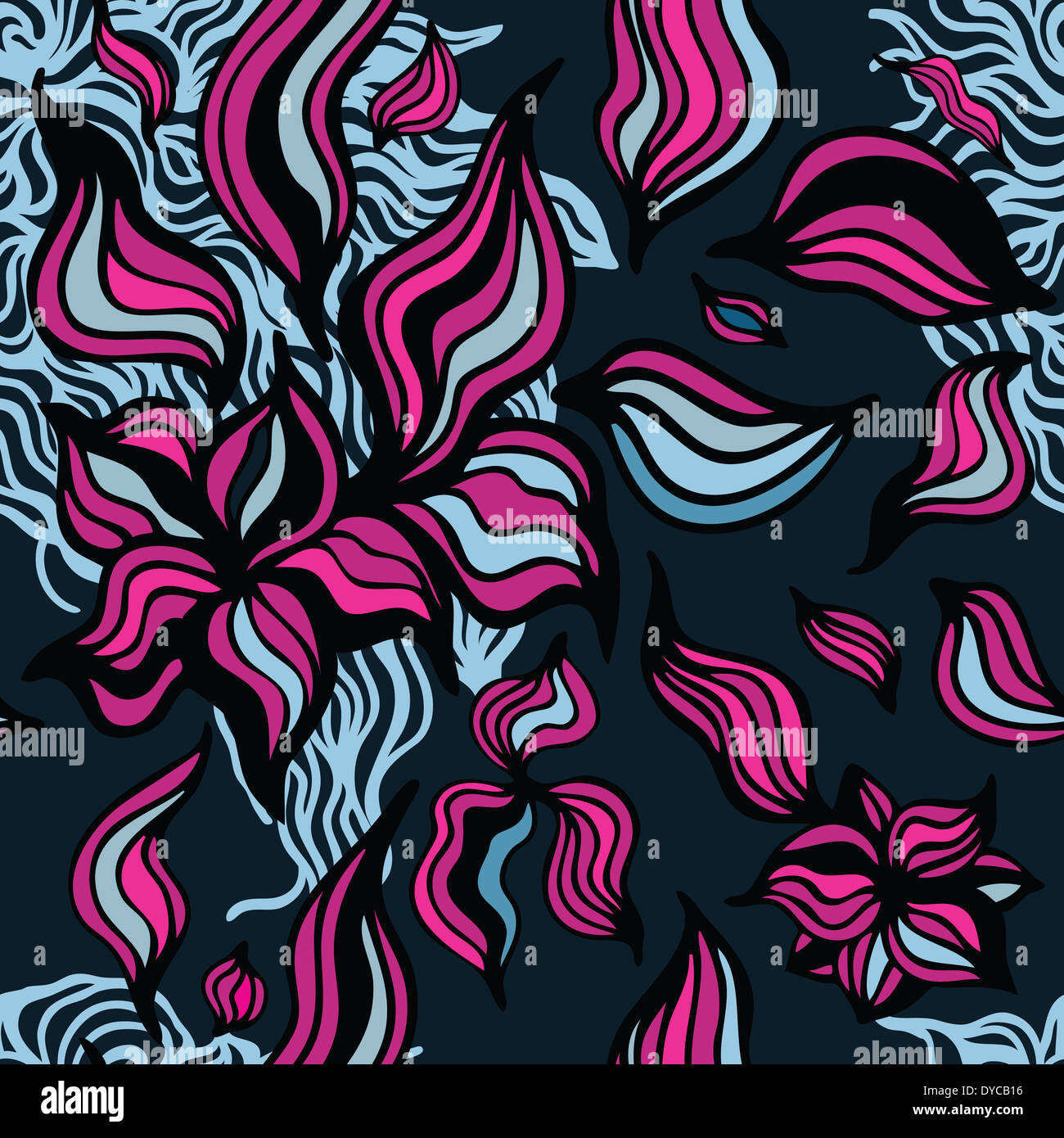 Abstract Flowers background. Seamless pattern Stock Photo - Alamy