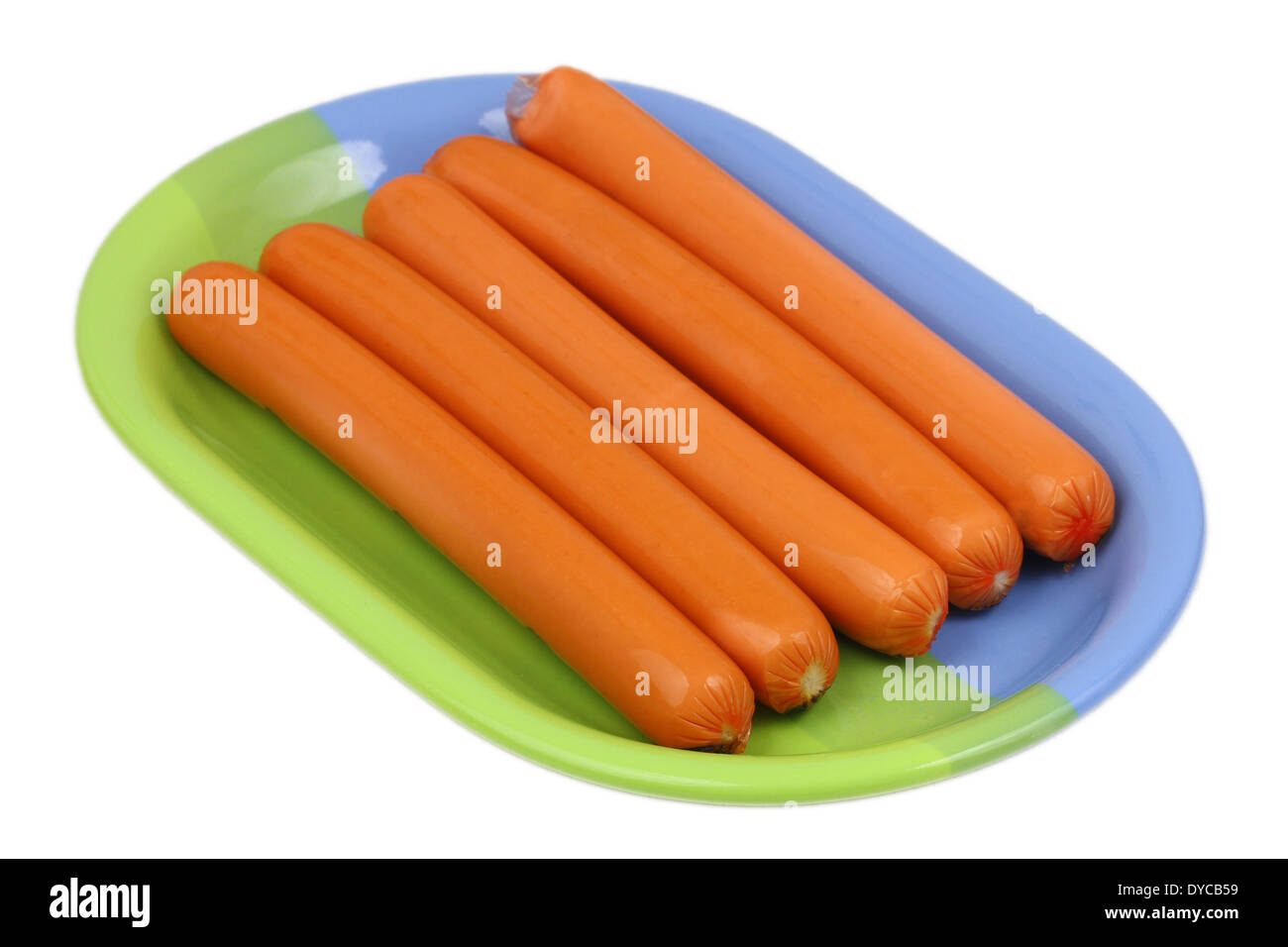 Traditional frankfurters isolated on white Stock Photo - Alamy