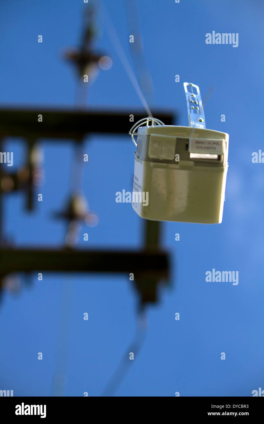 Met office weather balloon lands on the ground with its strings across ...