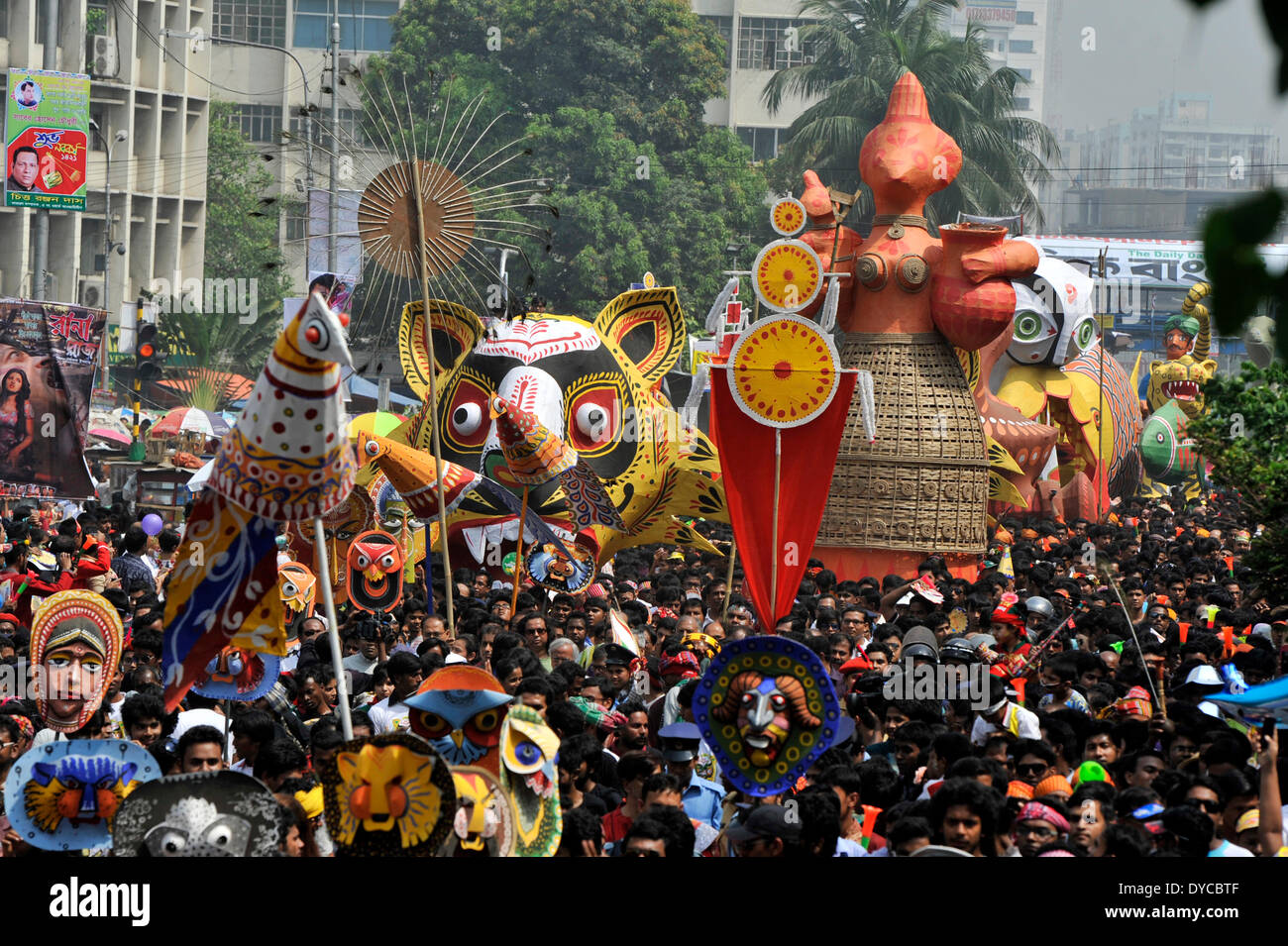 DHAKA, BANGLADESH-APRIL 14: Thousands of Bangladeshi joins in the ...