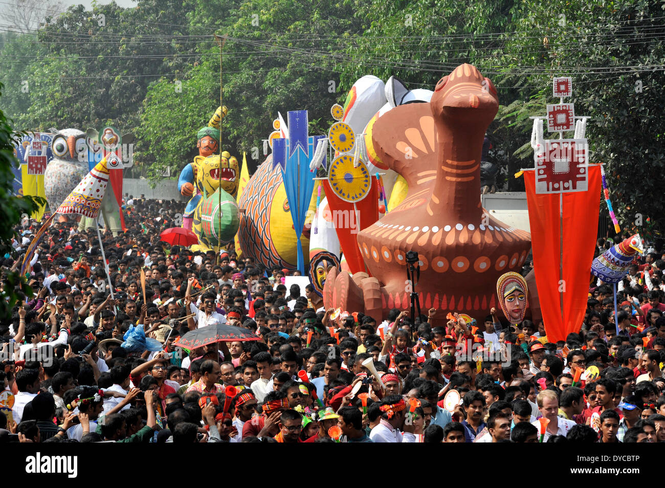 DHAKA, BANGLADESH-APRIL 14: Thousands of Bangladeshi joins in the ...