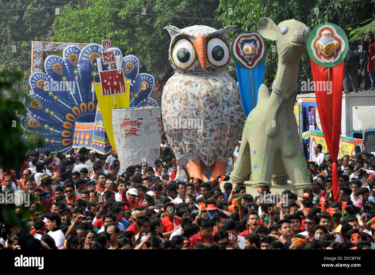 DHAKA, BANGLADESH-APRIL 14: Thousands of Bangladeshi joins in the ...