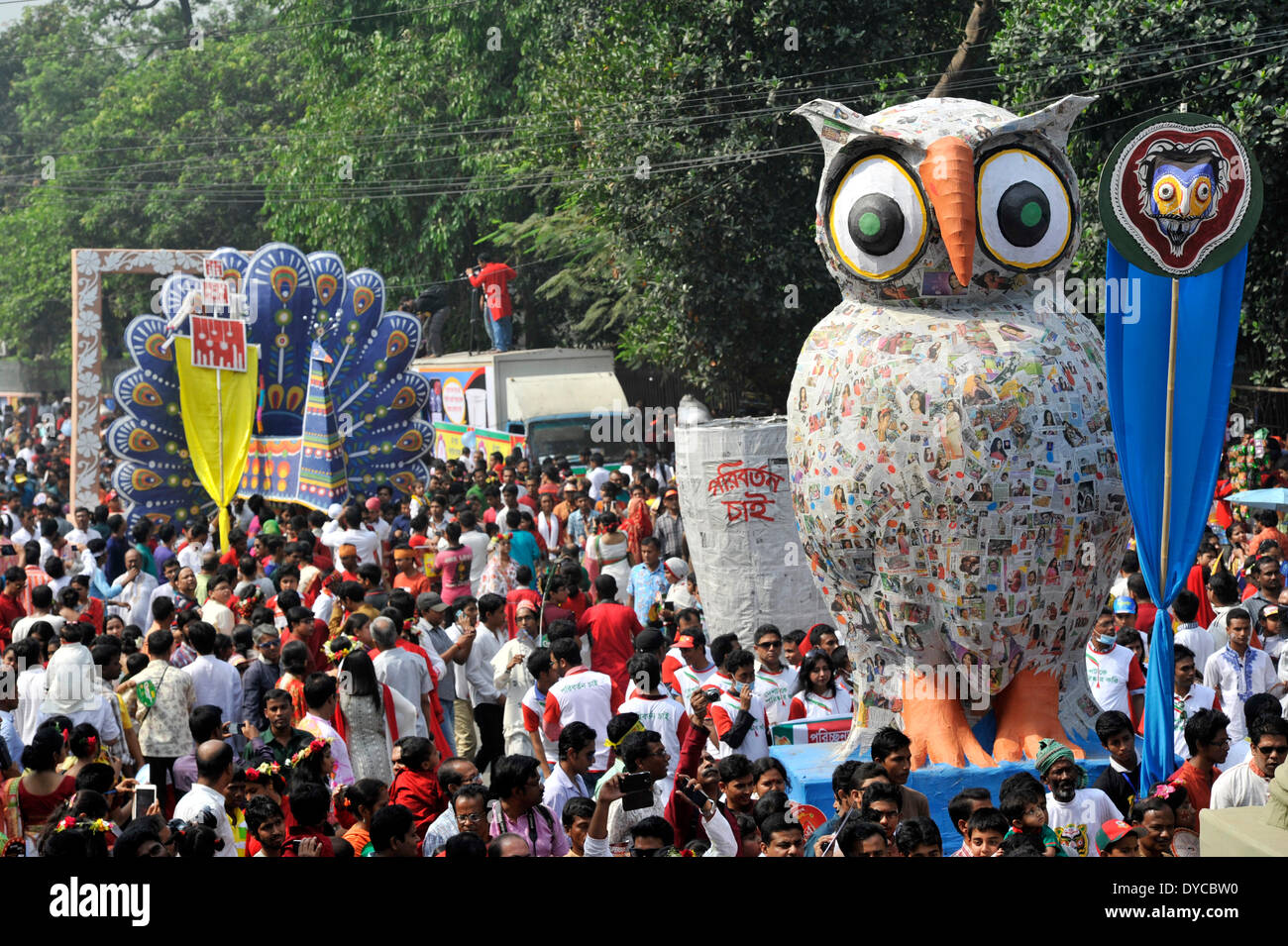 DHAKA, BANGLADESH-APRIL 14: Thousands of Bangladeshi joins in the ...