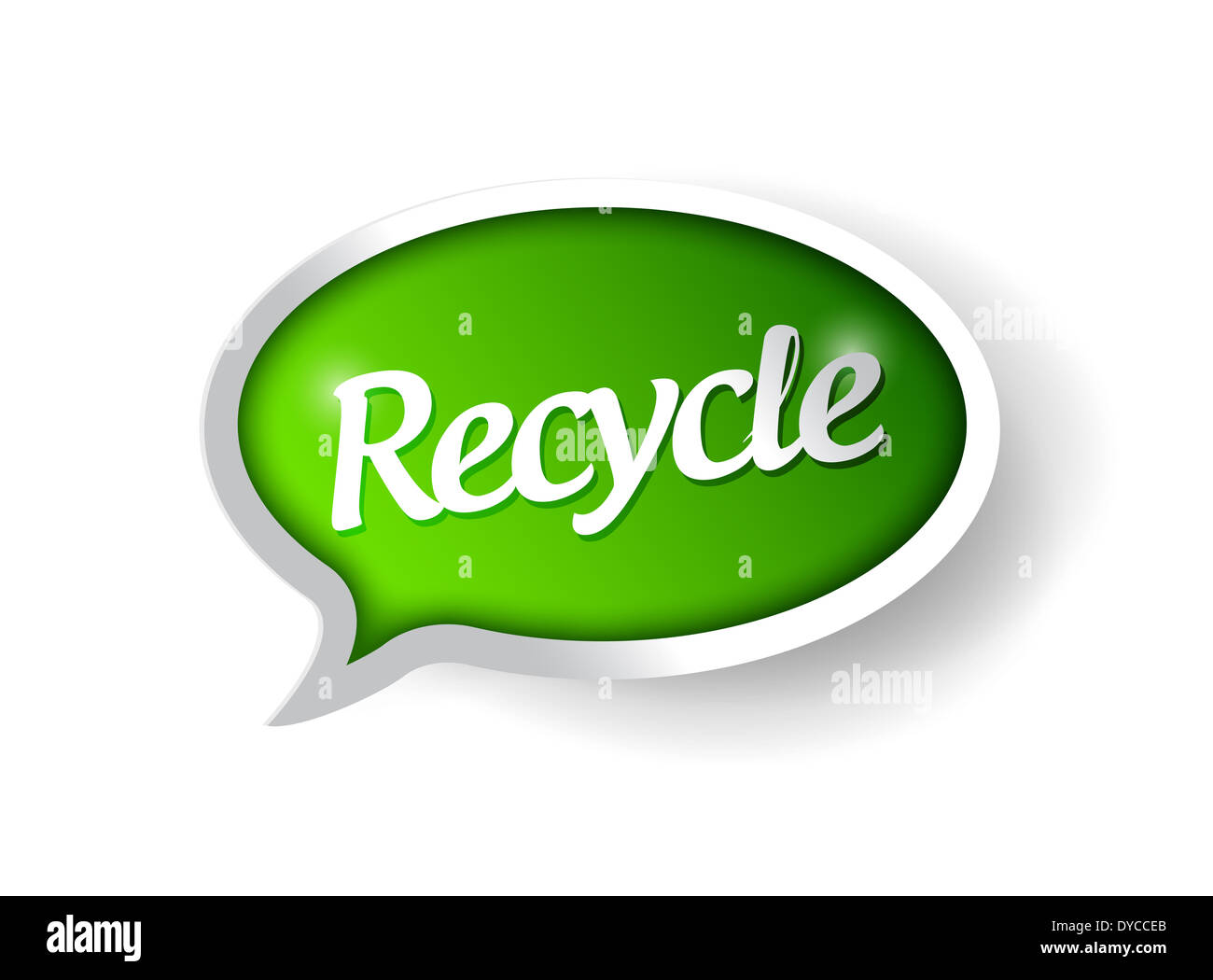 recycle message illustration design over a white background Stock Photo ...
