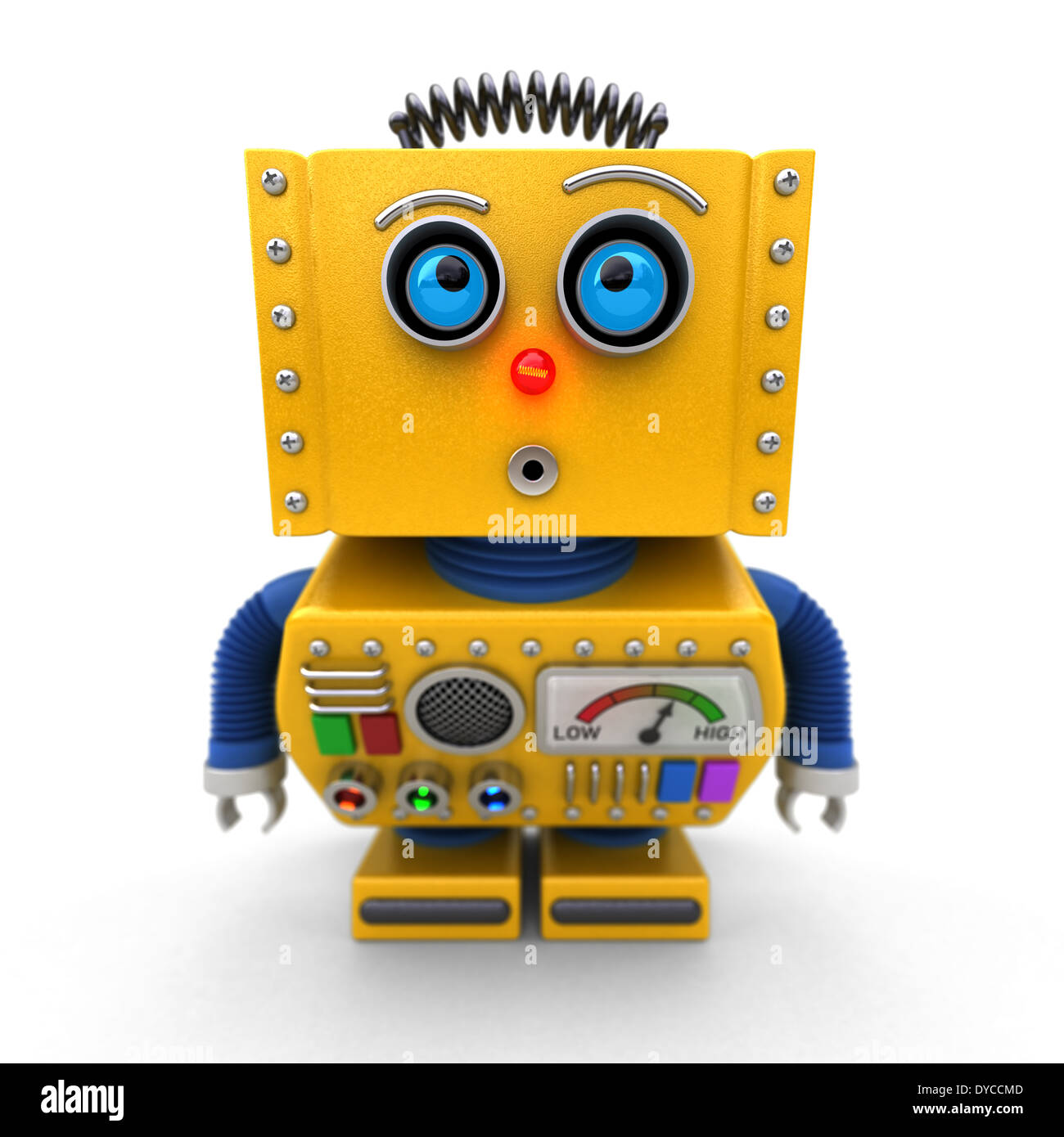 Curious toy robot Stock Photo - Alamy