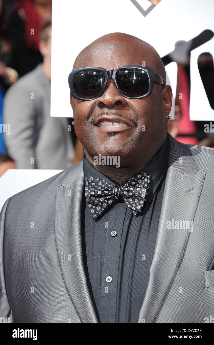 Singer Christopher Boykin arrives at the 2014 MTV Movie Awards at Nokia ...
