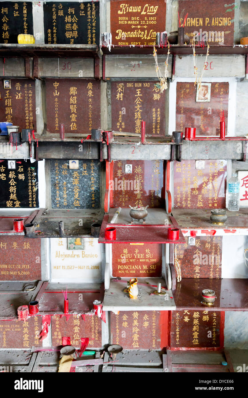 Small Grave Chambers on the Chinese Cemetery in Manila, Philippines ...