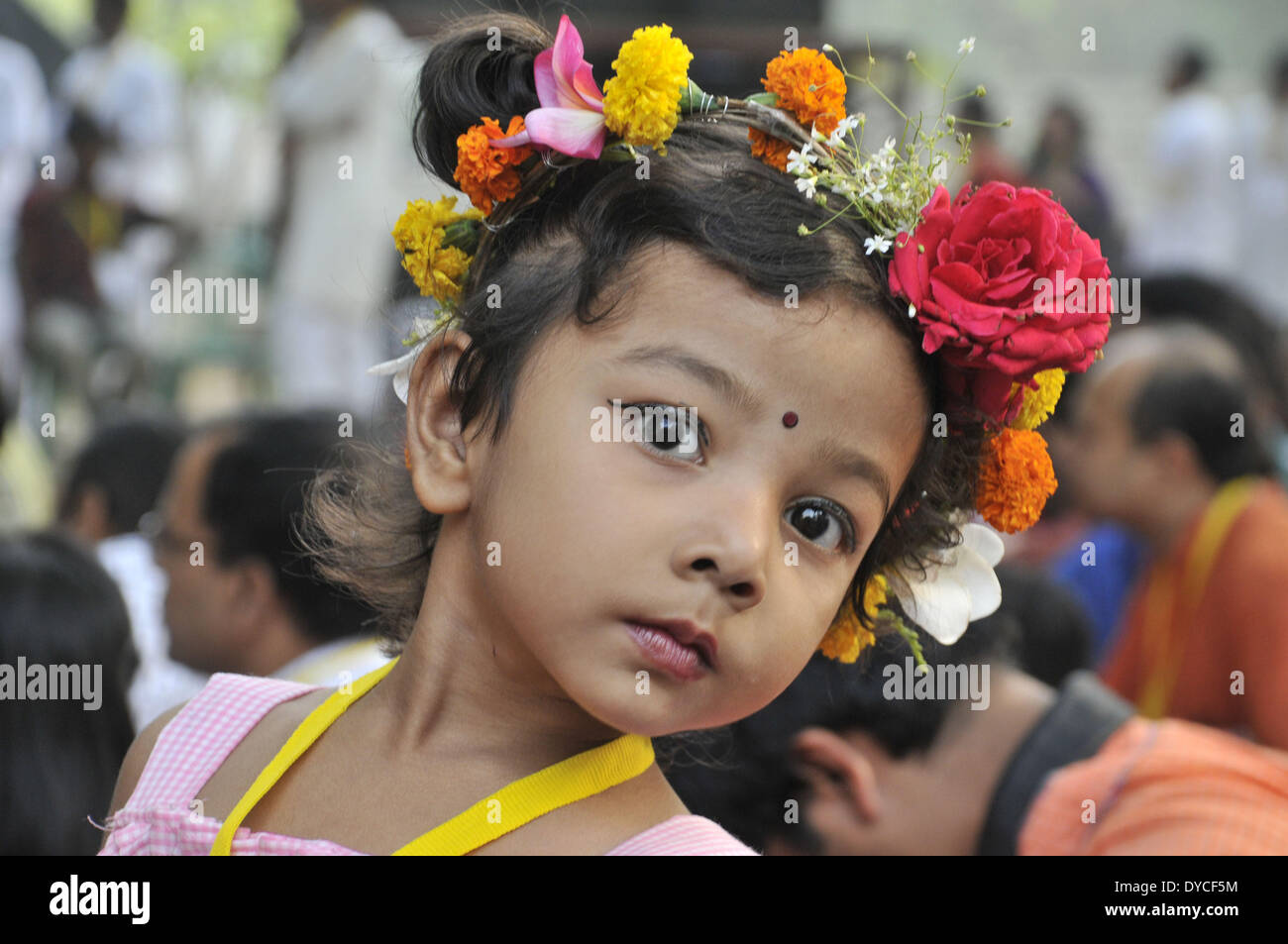 Dhaka, Bangladesh. 14th Apr, 2014. A child celebrate the Bengali New ...