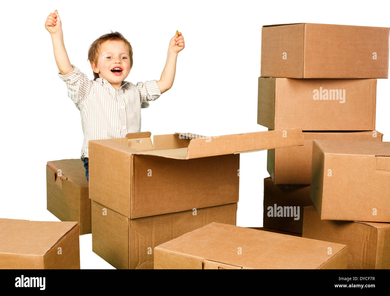 Boy in a box hi-res stock photography and images - Alamy