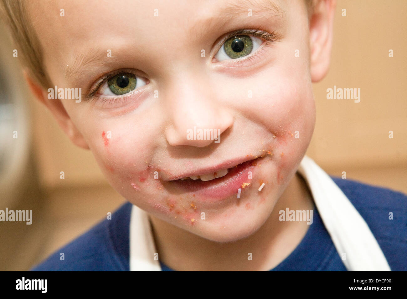 Child Making Funny Face And Dirty High Resolution Stock Photography and ...