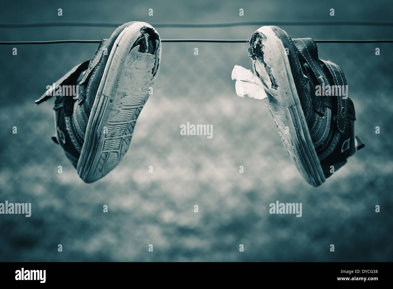 Hang up your running shoes hi-res stock photography and images - Alamy