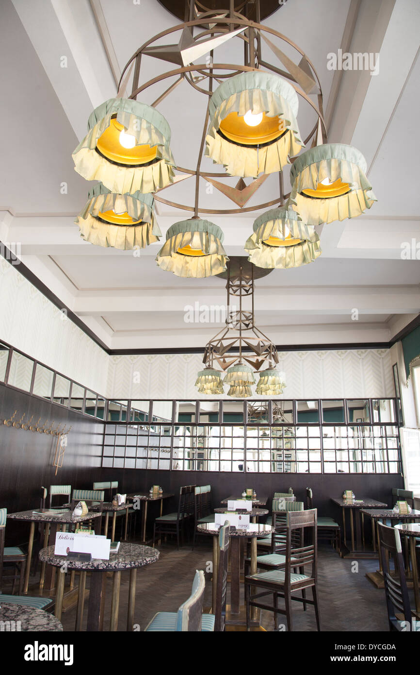Interior of Grand Cafe Orient, Prague, Czech Republic Stock Photo - Alamy