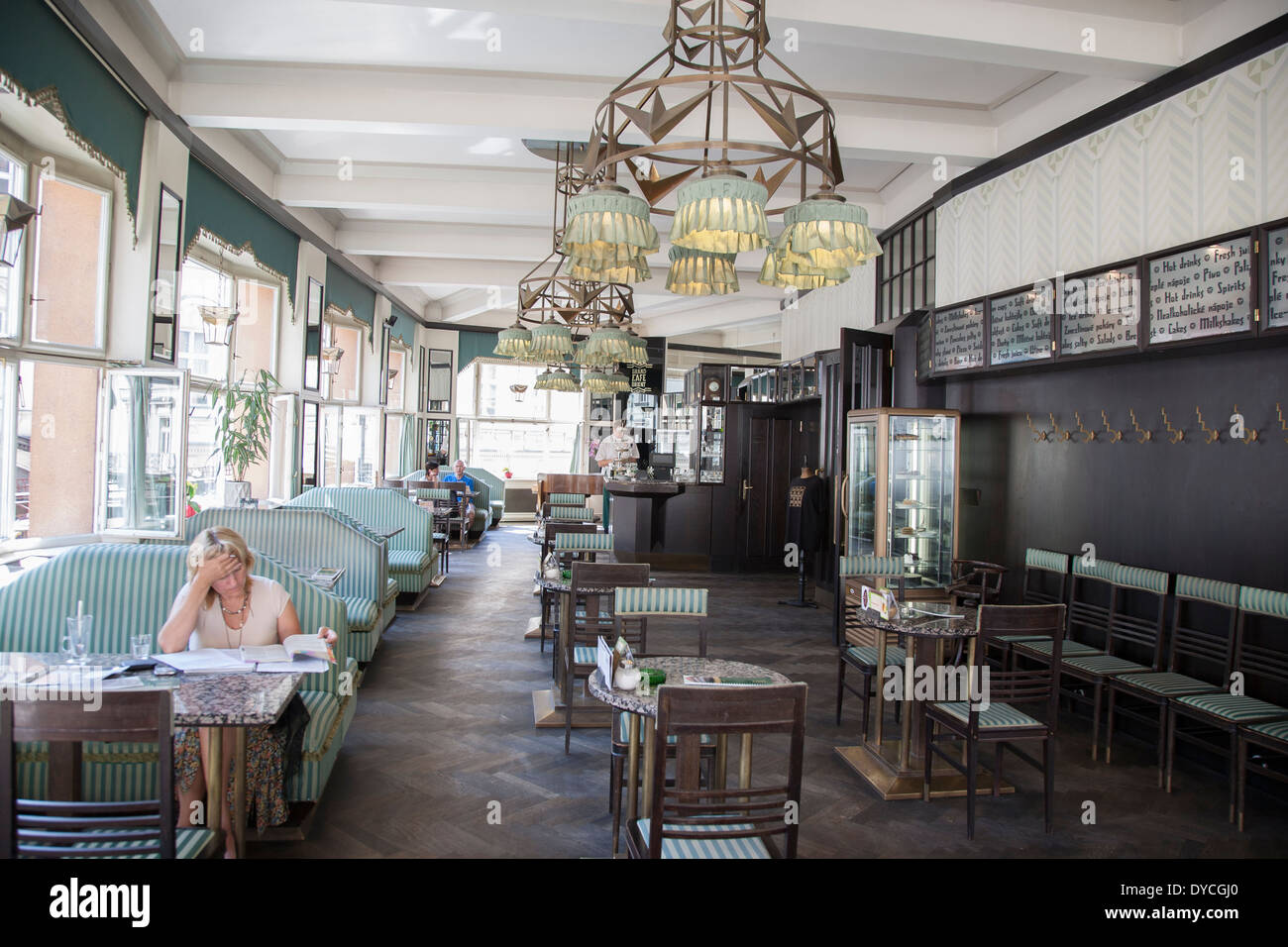 Interior of Grand Cafe Orient, Prague, Czech Republic Stock Photo - Alamy
