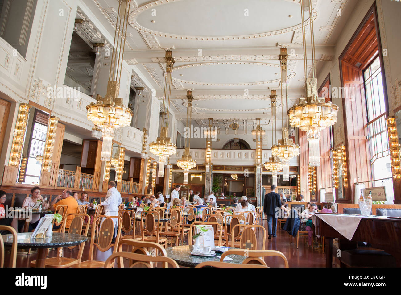 American Cafe - Municipal House, Prague, Czech Republic, Europe Stock ...