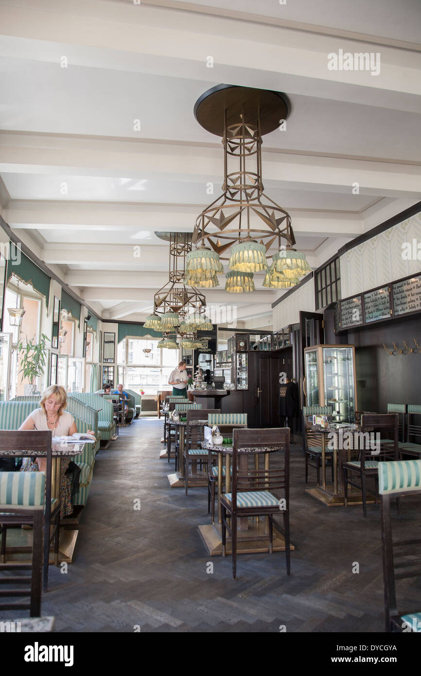 Interior of Grand Cafe Orient, Prague, Czech Republic Stock Photo - Alamy