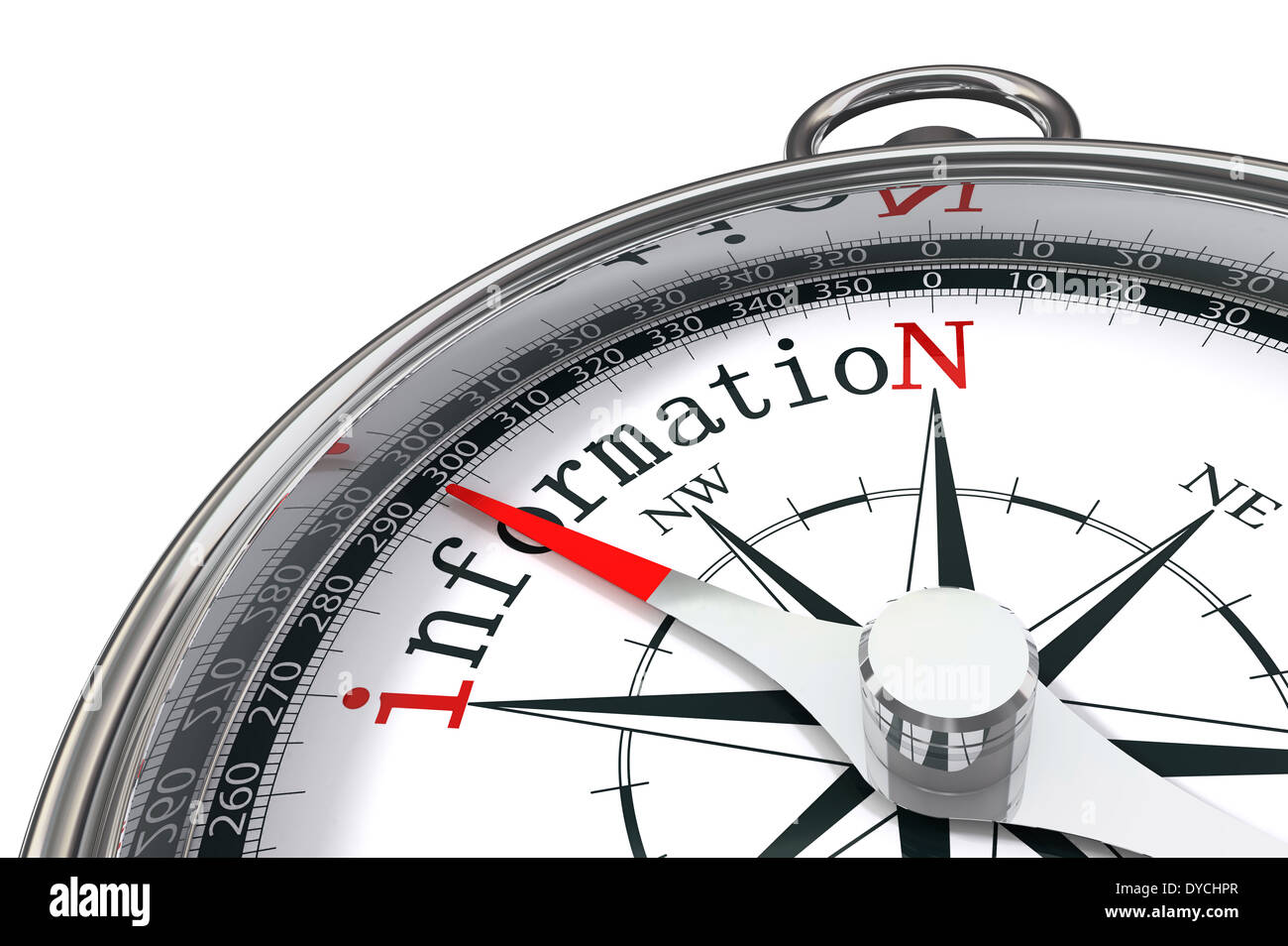 way to information indicated by compass conceptual image Stock Photo ...