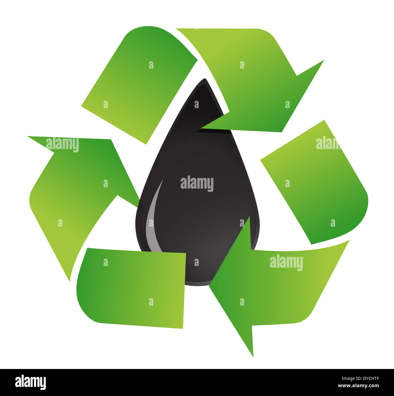 recycle oil symbol illustration design over a white background design ...