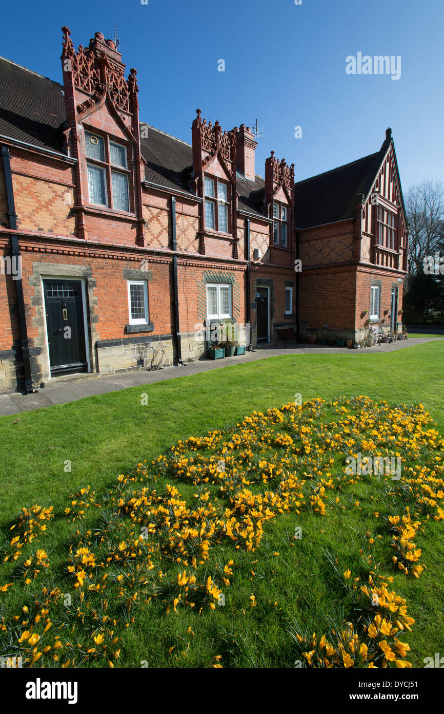 Village of Port Sunlight, England. Picturesque spring view of Cross ...