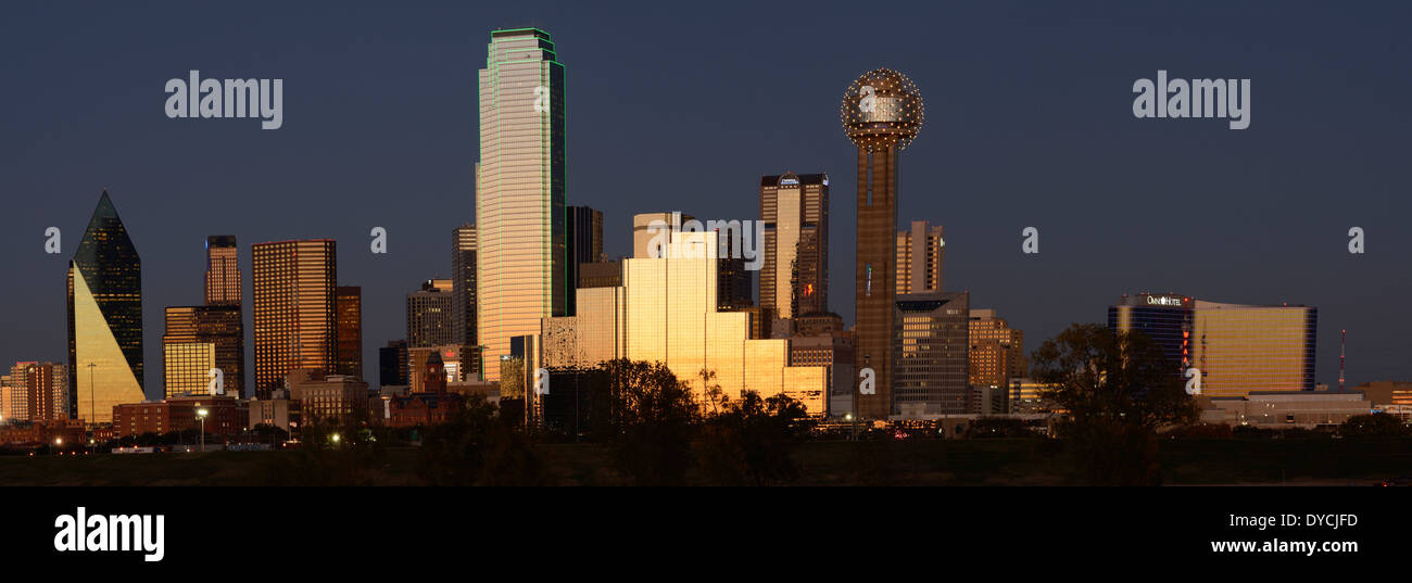 North America, Texas, USA, United States, America, Dallas, skyline ...