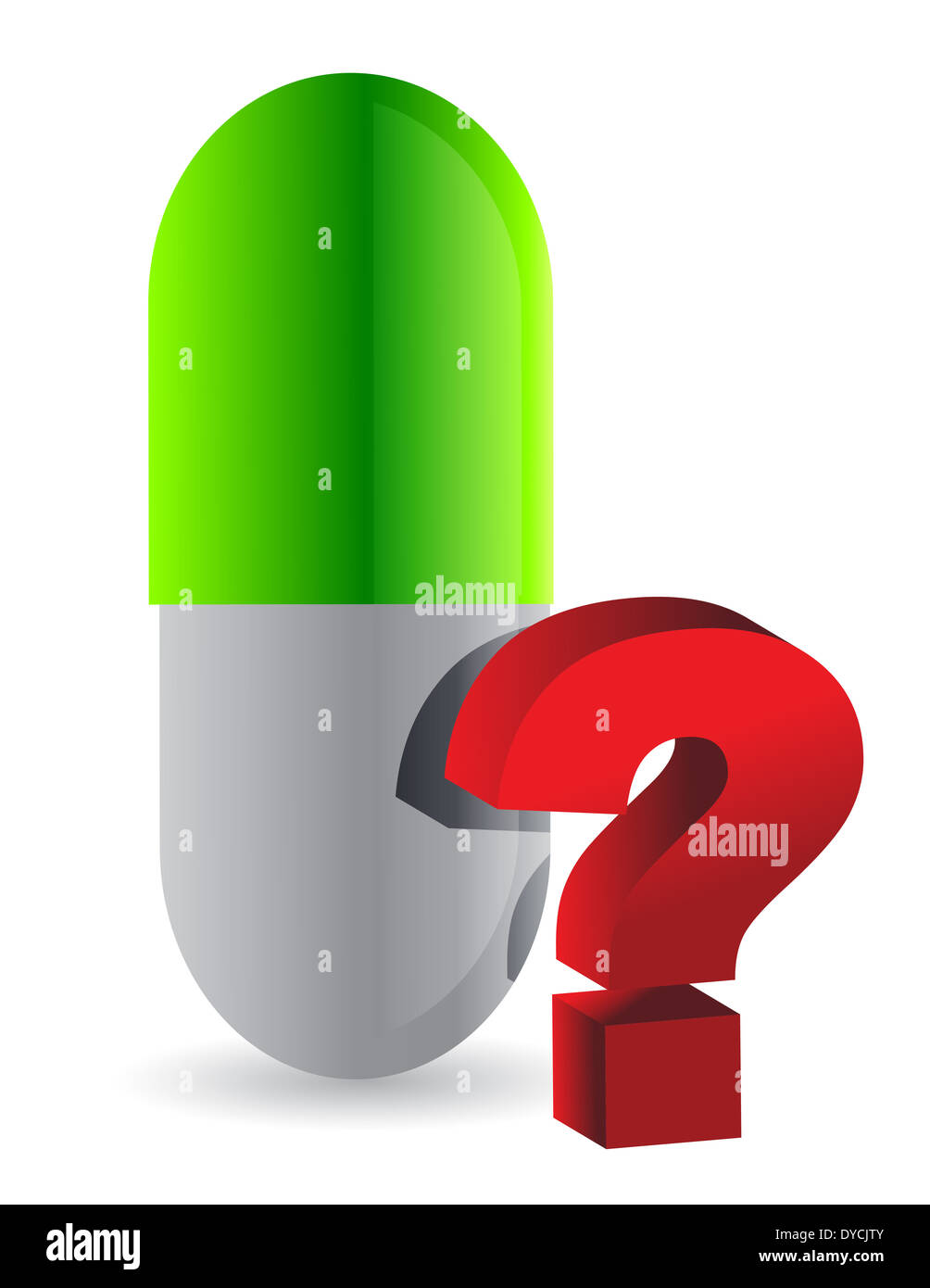 Pill question mark Cut Out Stock Images & Pictures - Alamy
