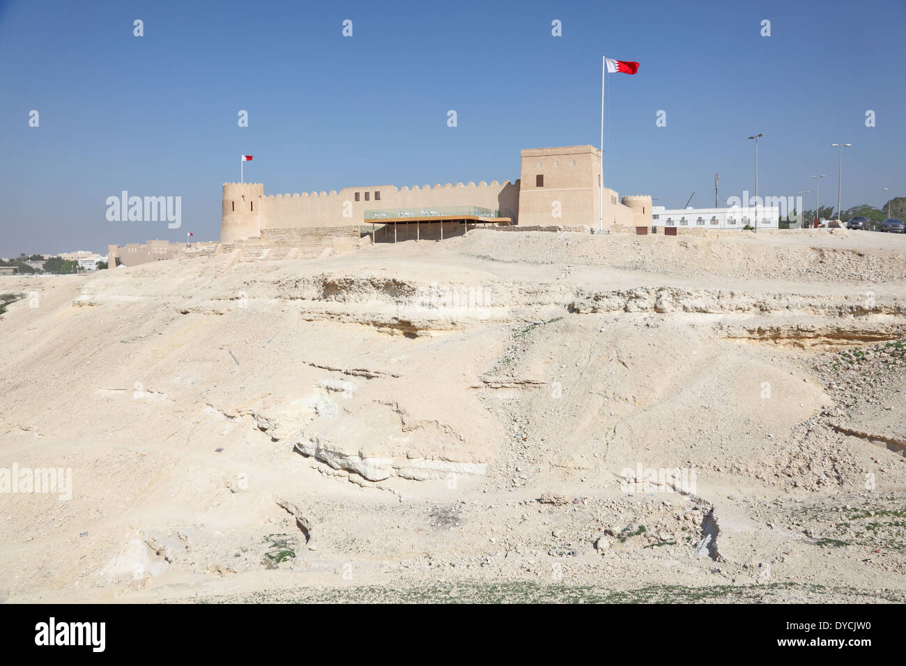 Historic Riffa fort in the Kingdom of Bahrain, Middle East Stock Photo ...