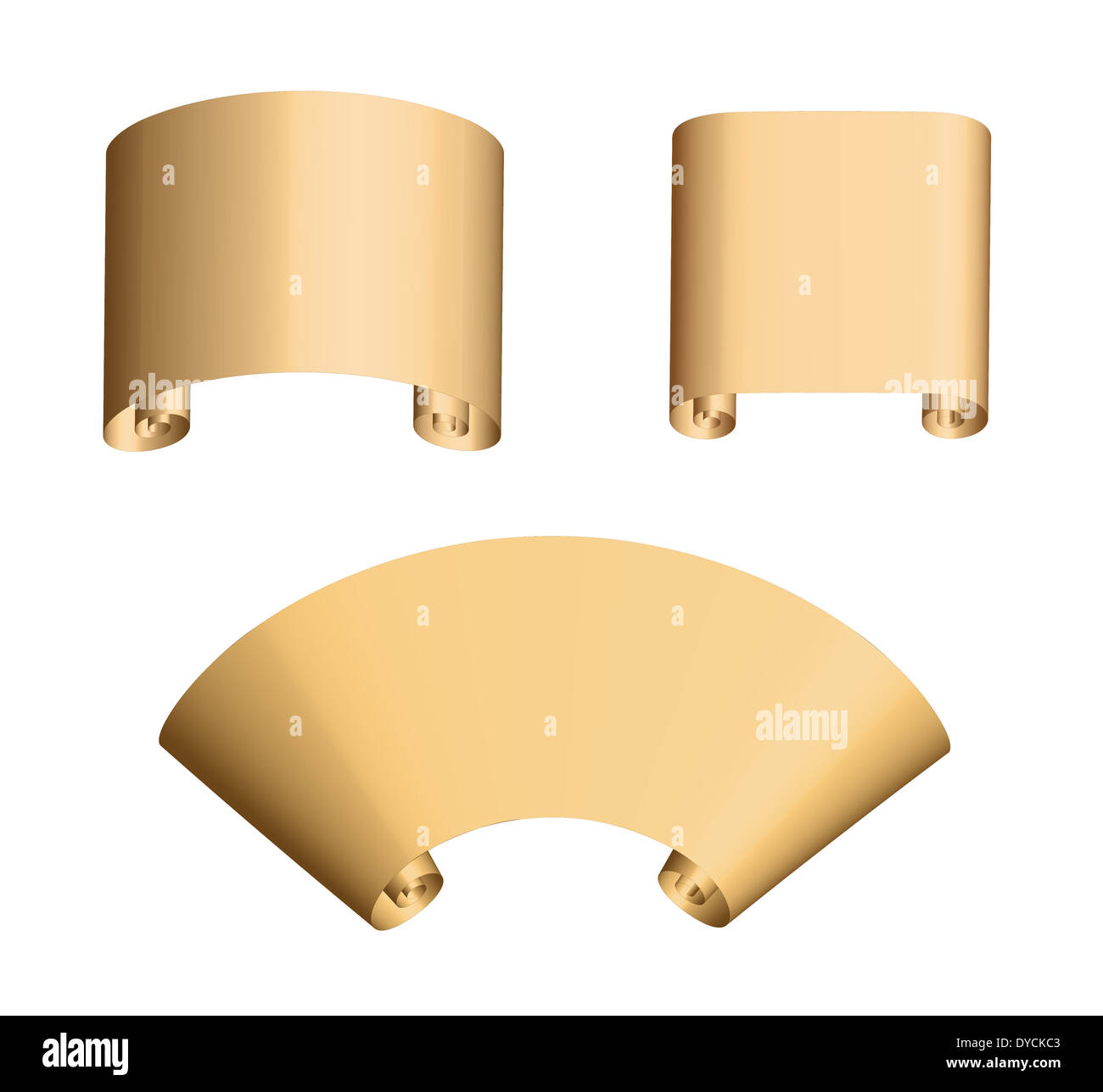 Ancient scrolls illustration design over a white background Stock Photo ...