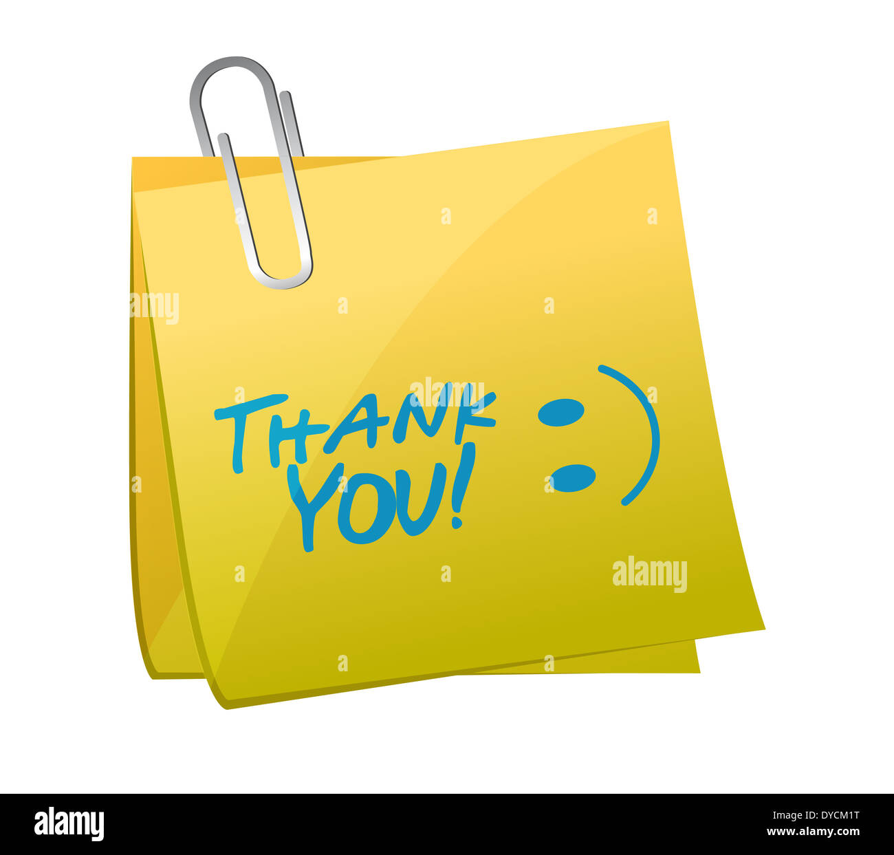 Thank you note smiley face hi-res stock photography and images - Alamy