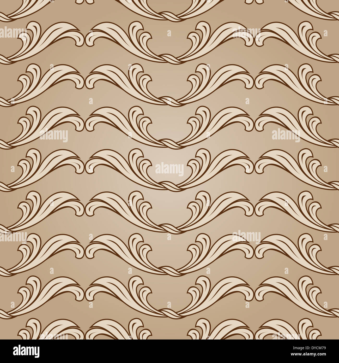 Background with floral pattern in light and dark brown colors Stock ...