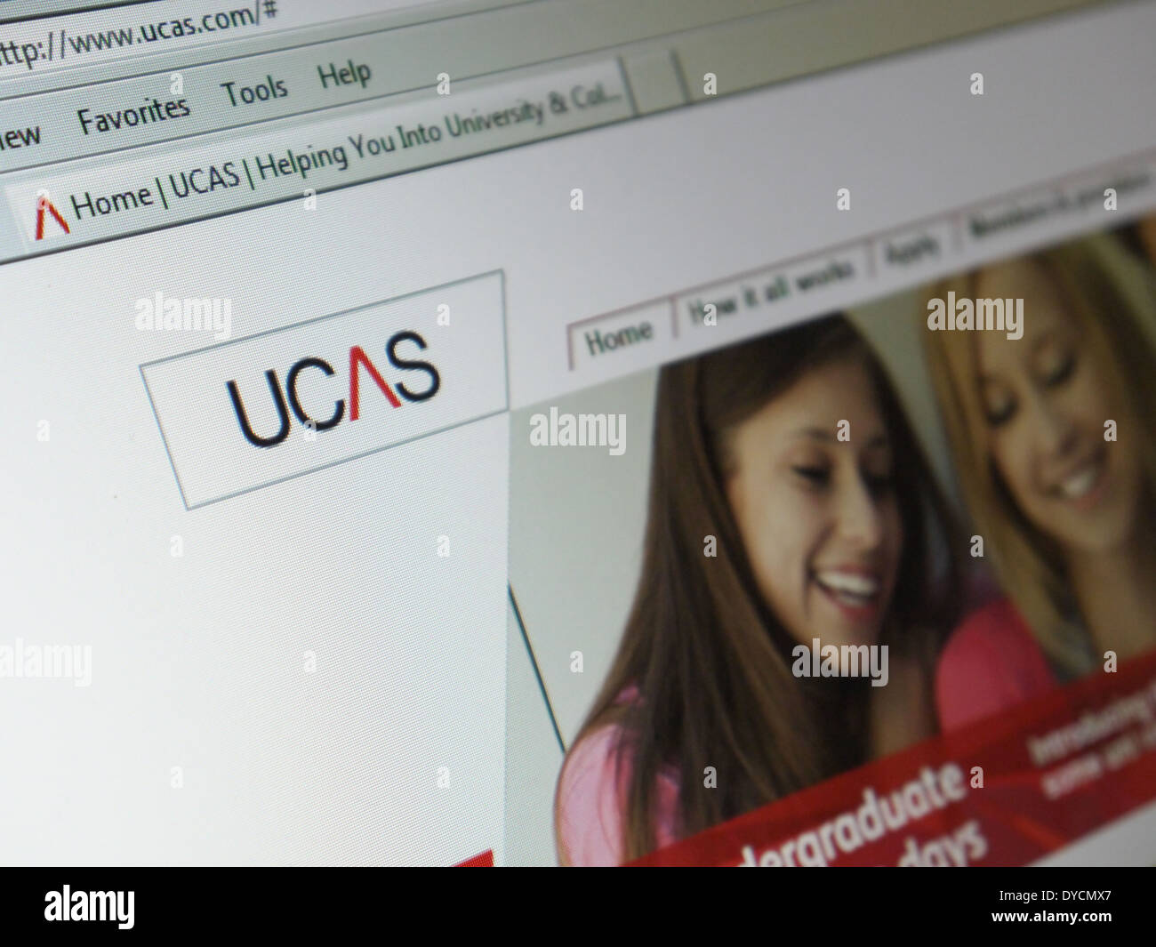 UCAS university and college admissions service Stock Photo - Alamy