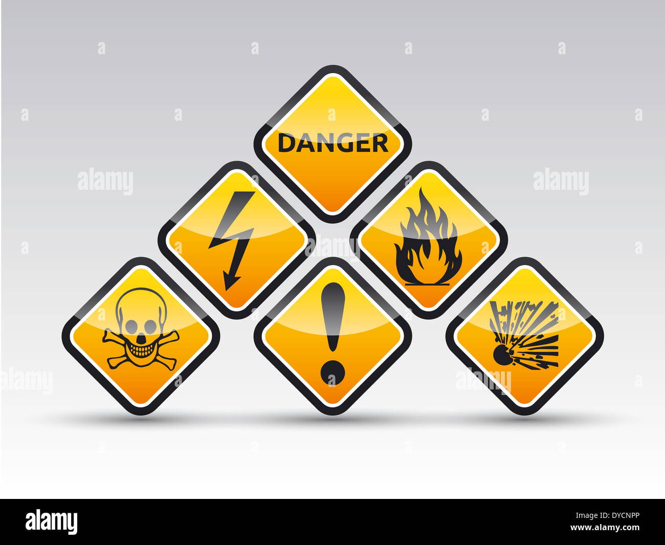 Orange Danger Sign